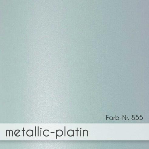 Doppelkarte - Faltkarte DIN B6 quer 300g/m² in metallic-platin ...